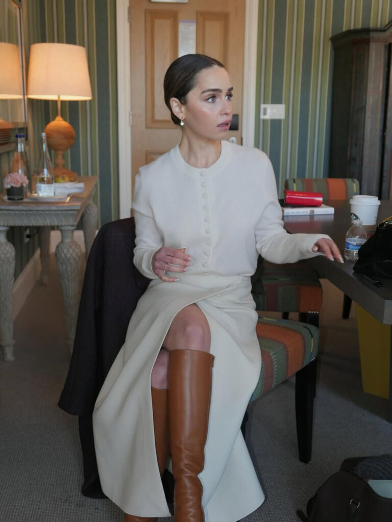 Emilia Clarke’s New York press tour style for ‘Ponies’