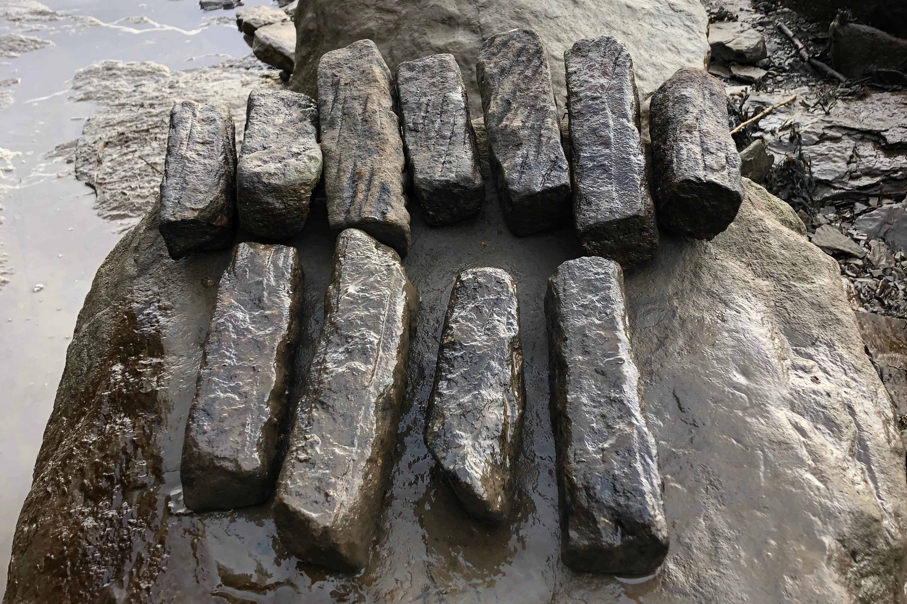 Hundreds of ancient Roman blade sharpeners emerge from a riverbank in ...