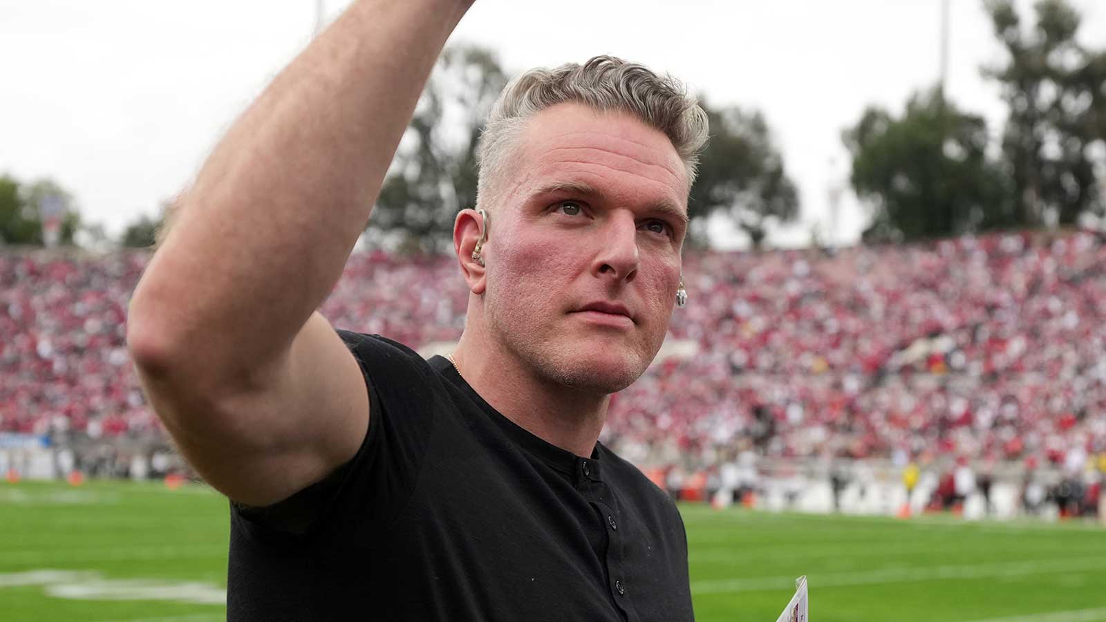 Pat McAfee goes wild for Indiana’s national title after schooling ...