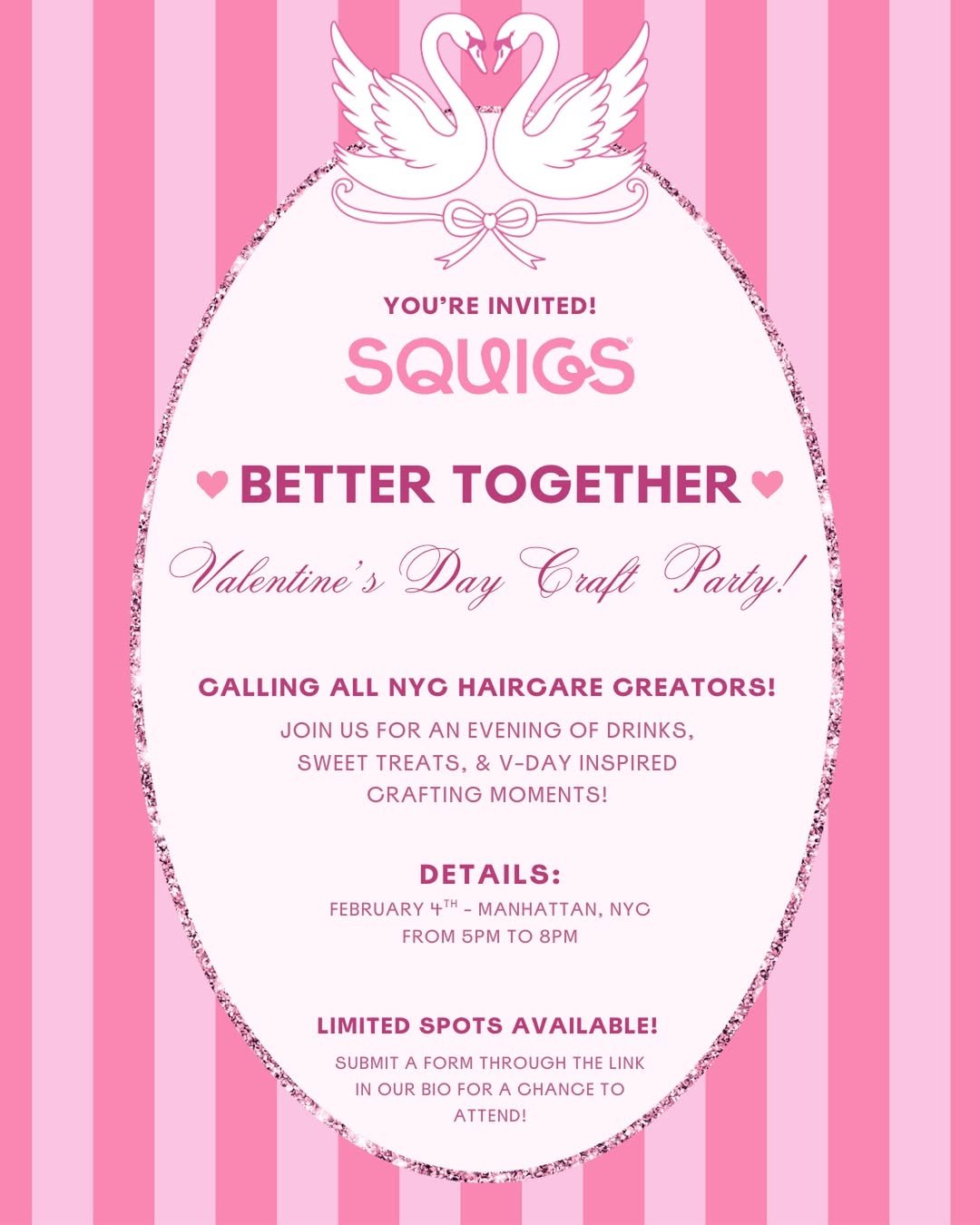 Squigs Valentine's Day craft party, NYC