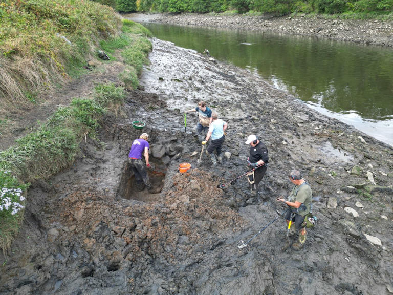 Hundreds of ancient Roman blade sharpeners emerge from a riverbank in ...