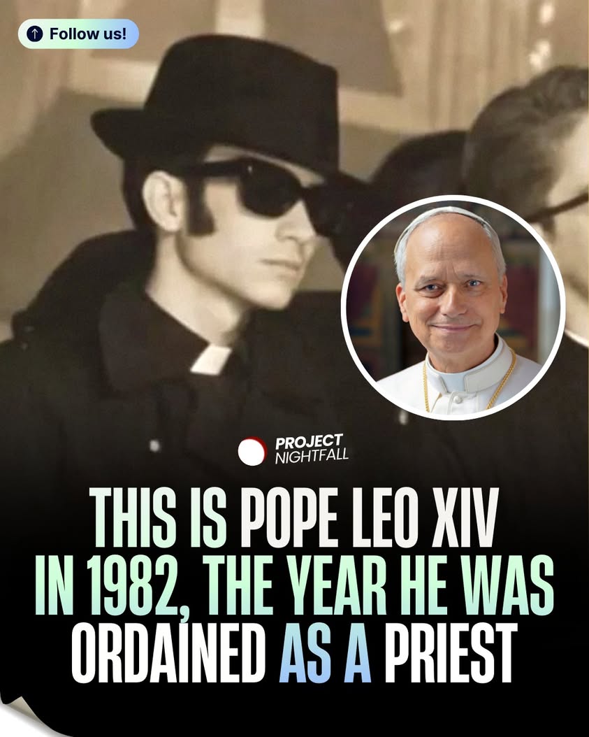 This guy was really on a mission from God 😎 Pope Leo XIV in 1982, the ...
