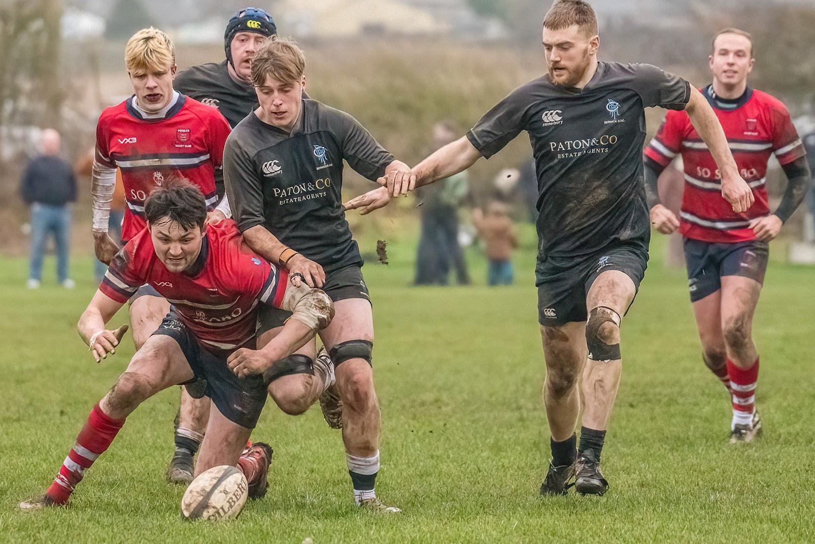 Win at Berwick takes Peebles two places up rugby’s Arnold Clark ...