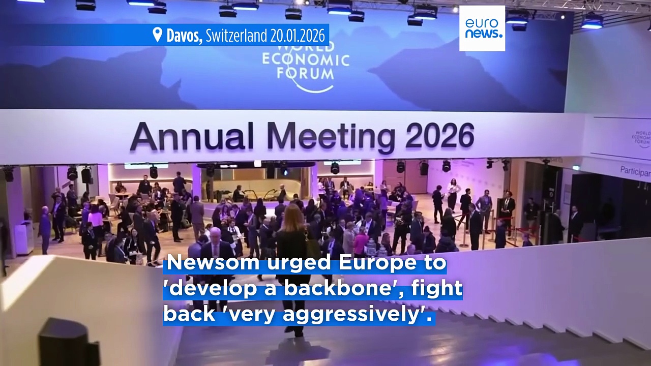 California governor urges Europe to grow 'backbone' and 'punch' back at ...