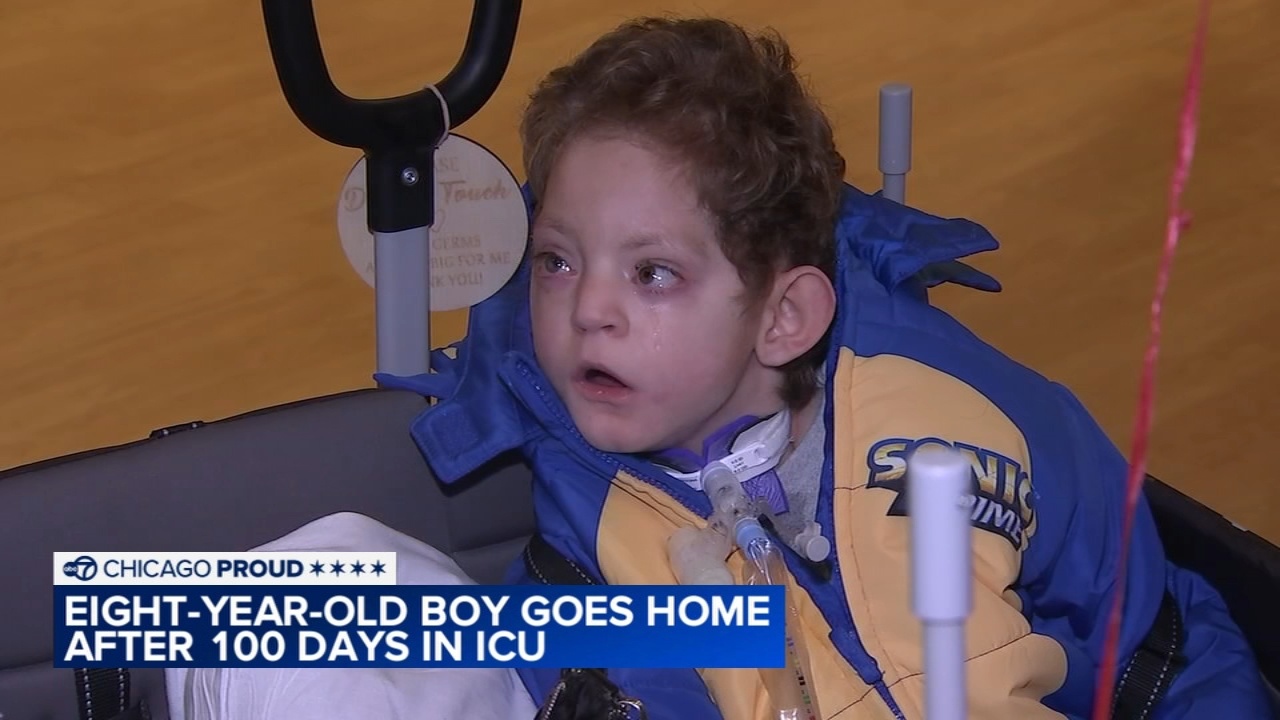 8-year-old boy with rare genetic condition goes home after 100 days in ...