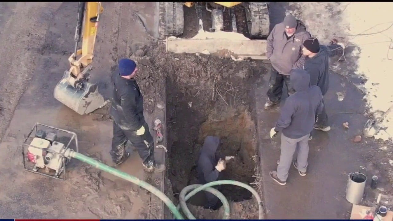 Bitter cold causing water main breaks across metro Detroit