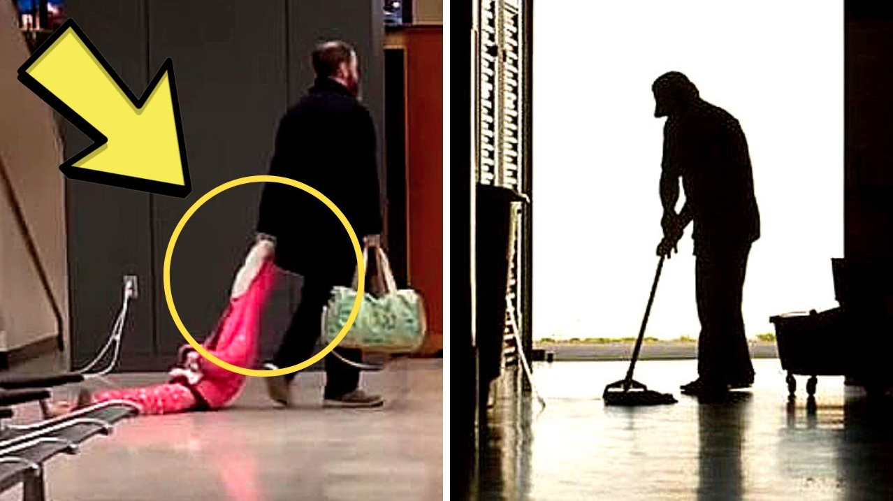 An airport janitor helps a lost boy and hears an alarming request