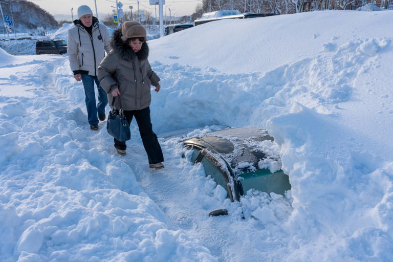 Storms blast parts of Russia after 6-foot snow buries country’s Far ...