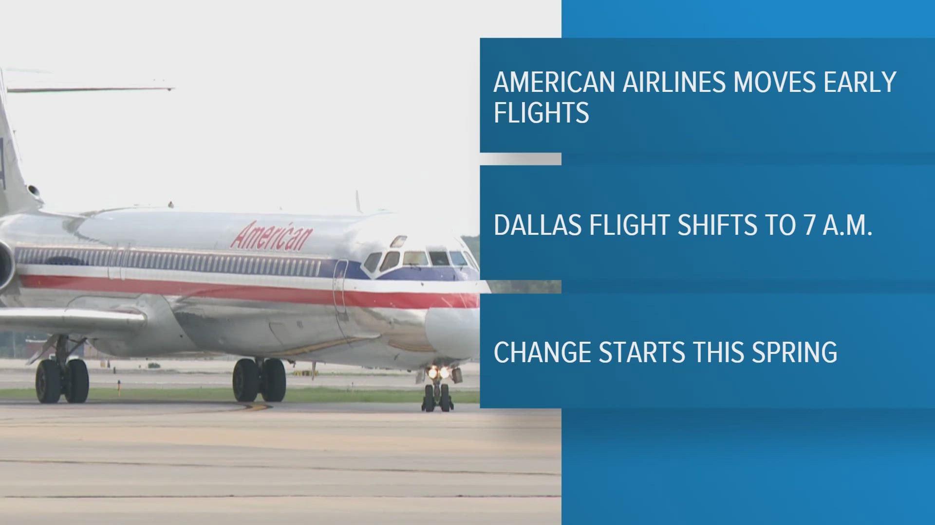 American Airlines shifts morning flights to Dallas/Fort Worth