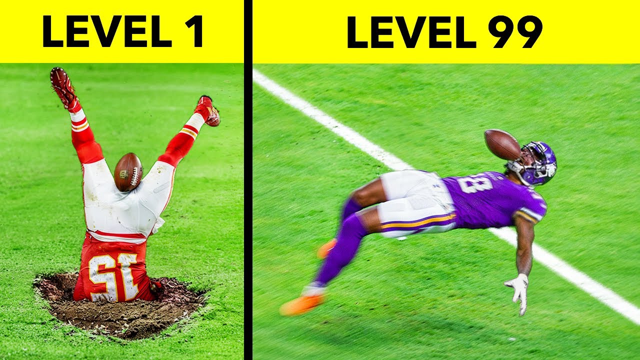 NFL plays from level 1 to level 100