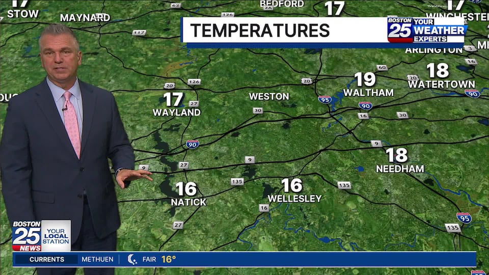 Boston 25 weather: Tuesday evening weather