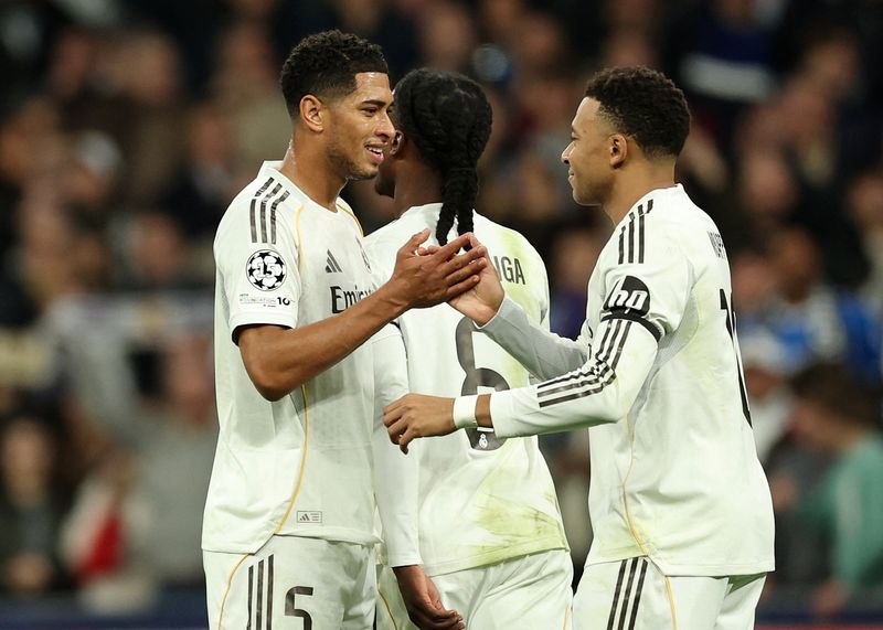 Soccer - Mbappe and Vinicius shine as Real Madrid thrash Monaco 6-1
