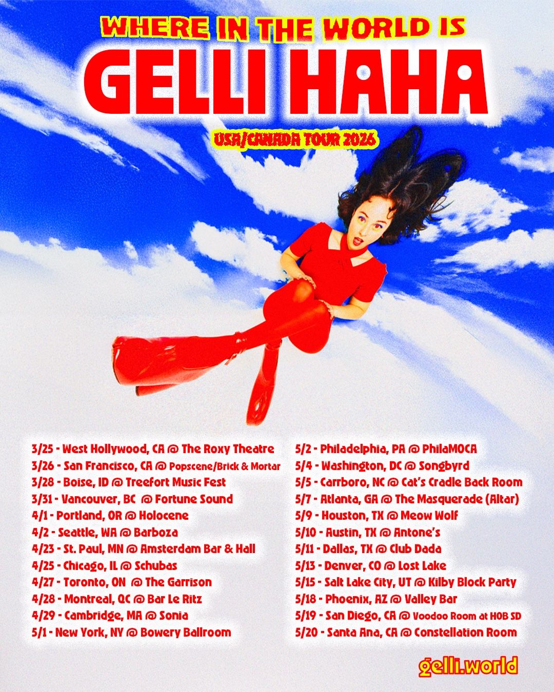 Gelli Haha announces North American headlining tour