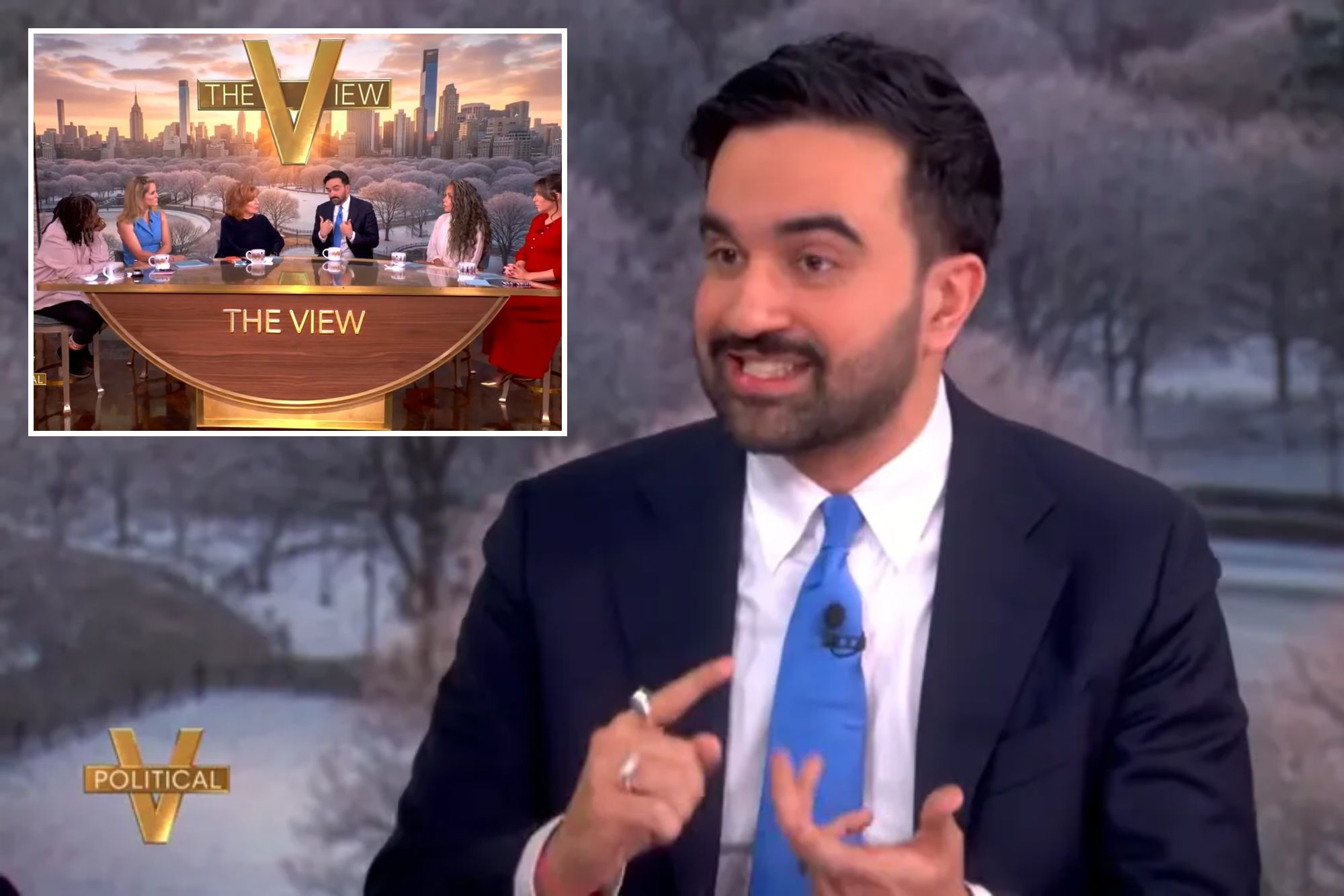 Mamdani spews word salad to avoid question on ‘The View’ about aides ...