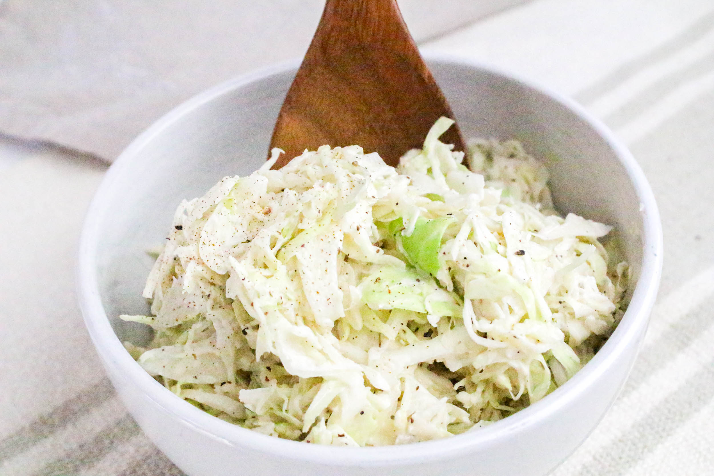 Angel hair coleslaw