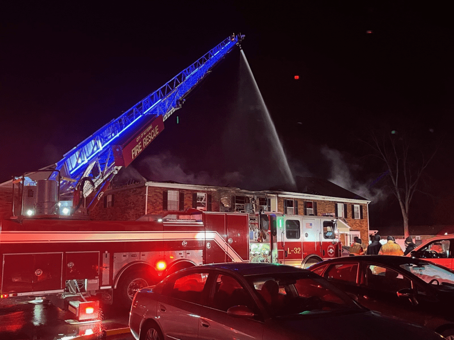 Over 30 people displaced by Kettering apartment fire