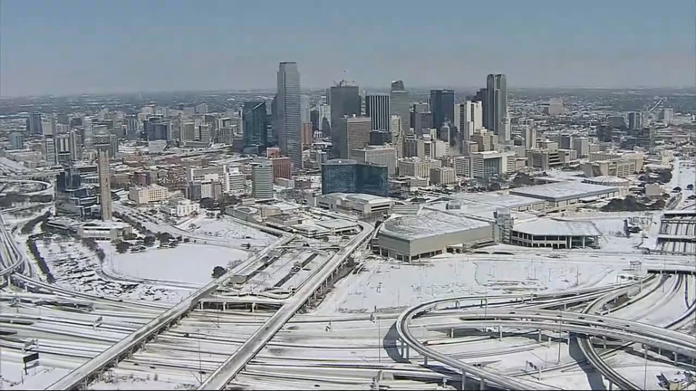 Winter storm: North Texas road conditions Monday