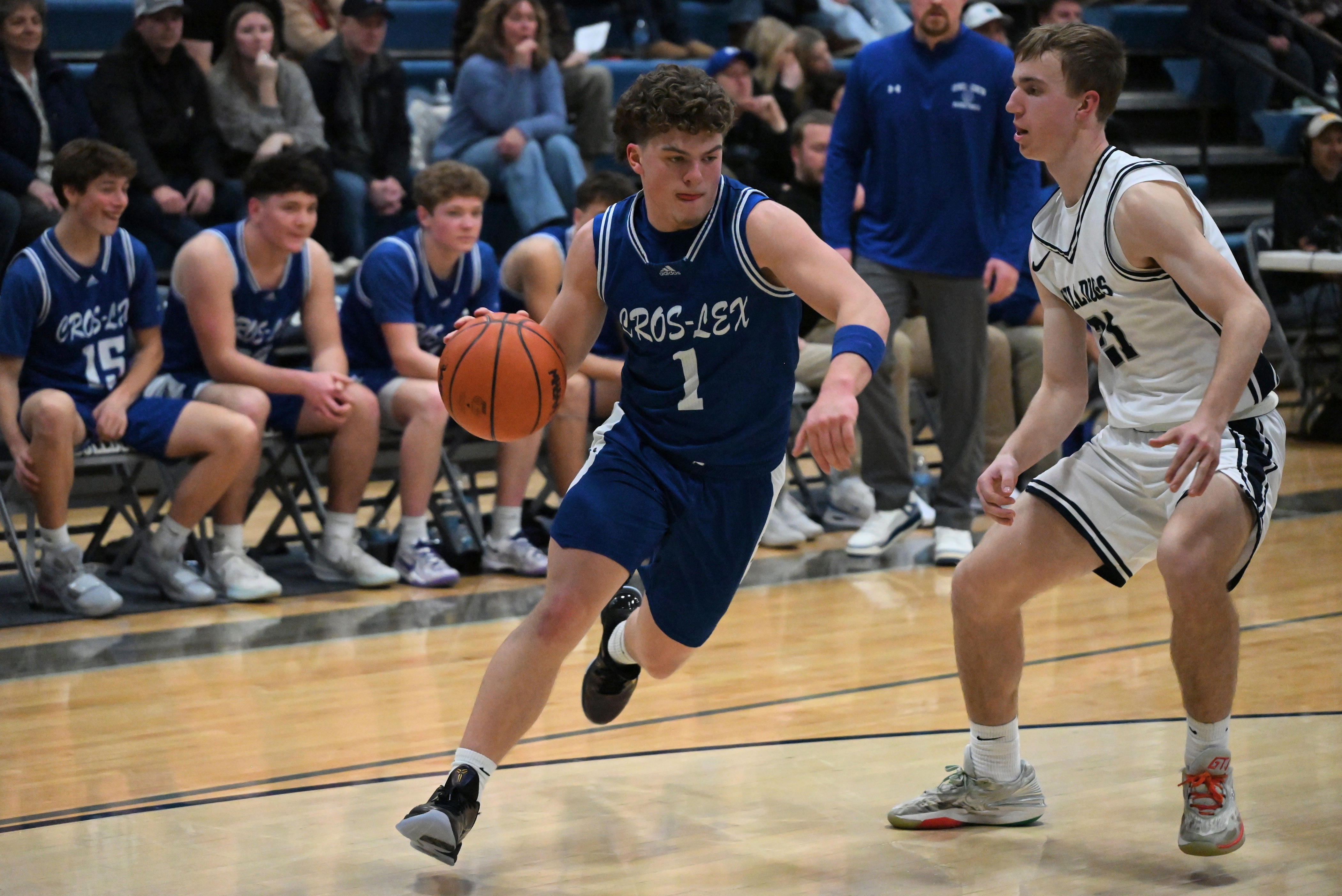 Cros-Lex boys basketball hands Yale first loss, wins in overtime