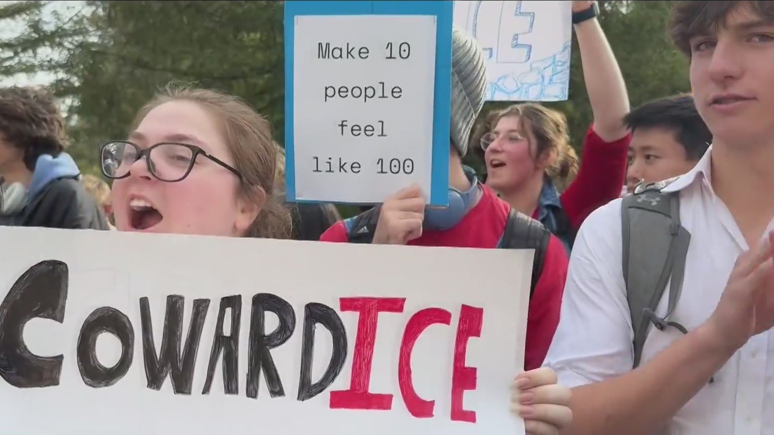 Protest across Bay Area mark first year of 2nd Trump administration