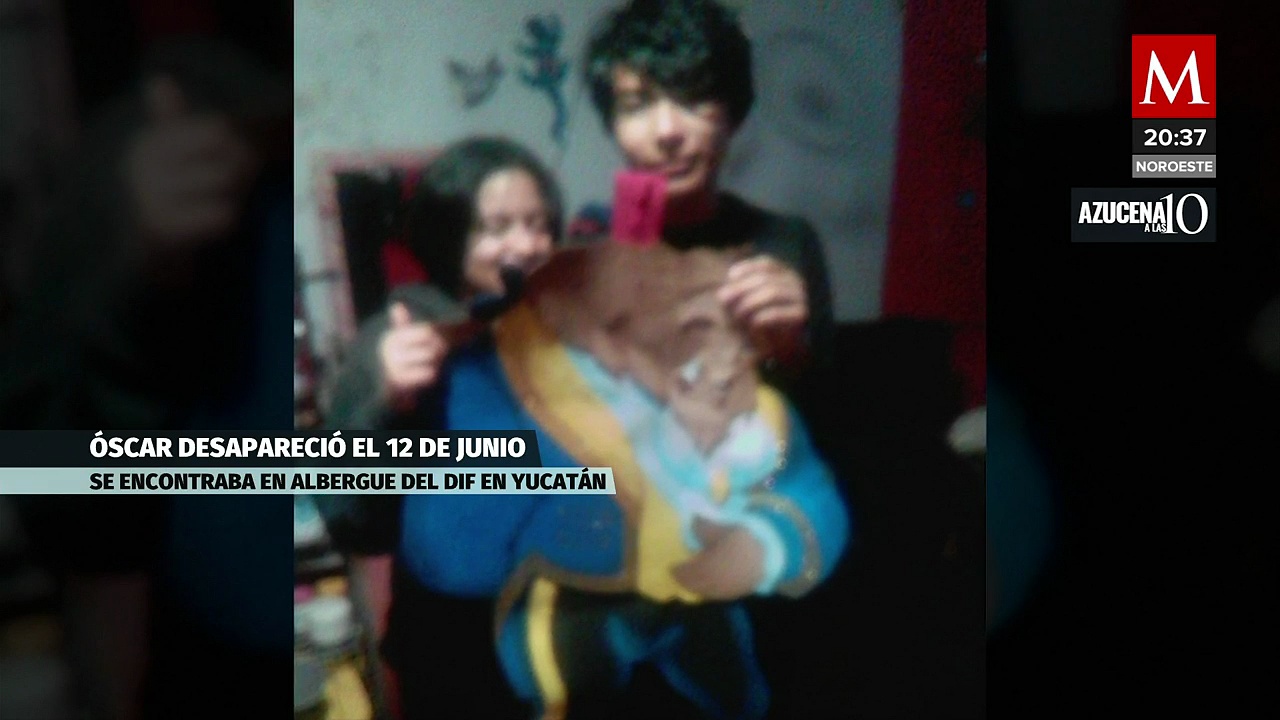 Alerta Amber por Óscar Gabriel; llegó a Mérida y terminó en un albergue
