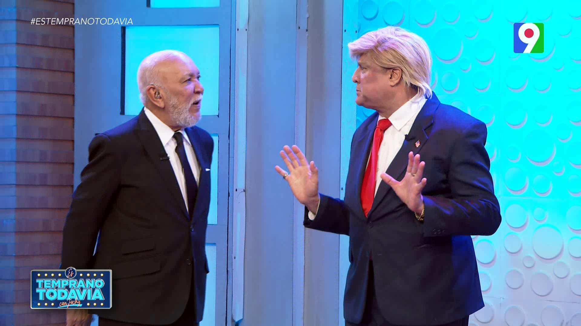 Una visita inesperada: ¿Donald Trump en Es temprano todavía?