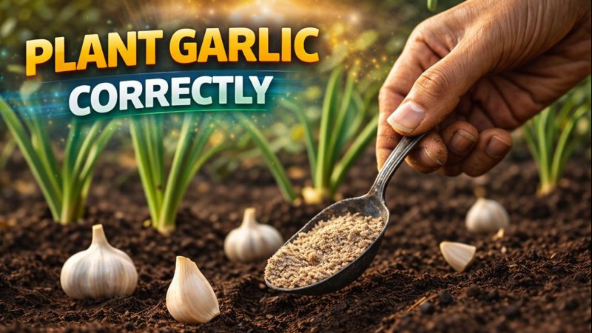 Three essential steps to take before planting garlic