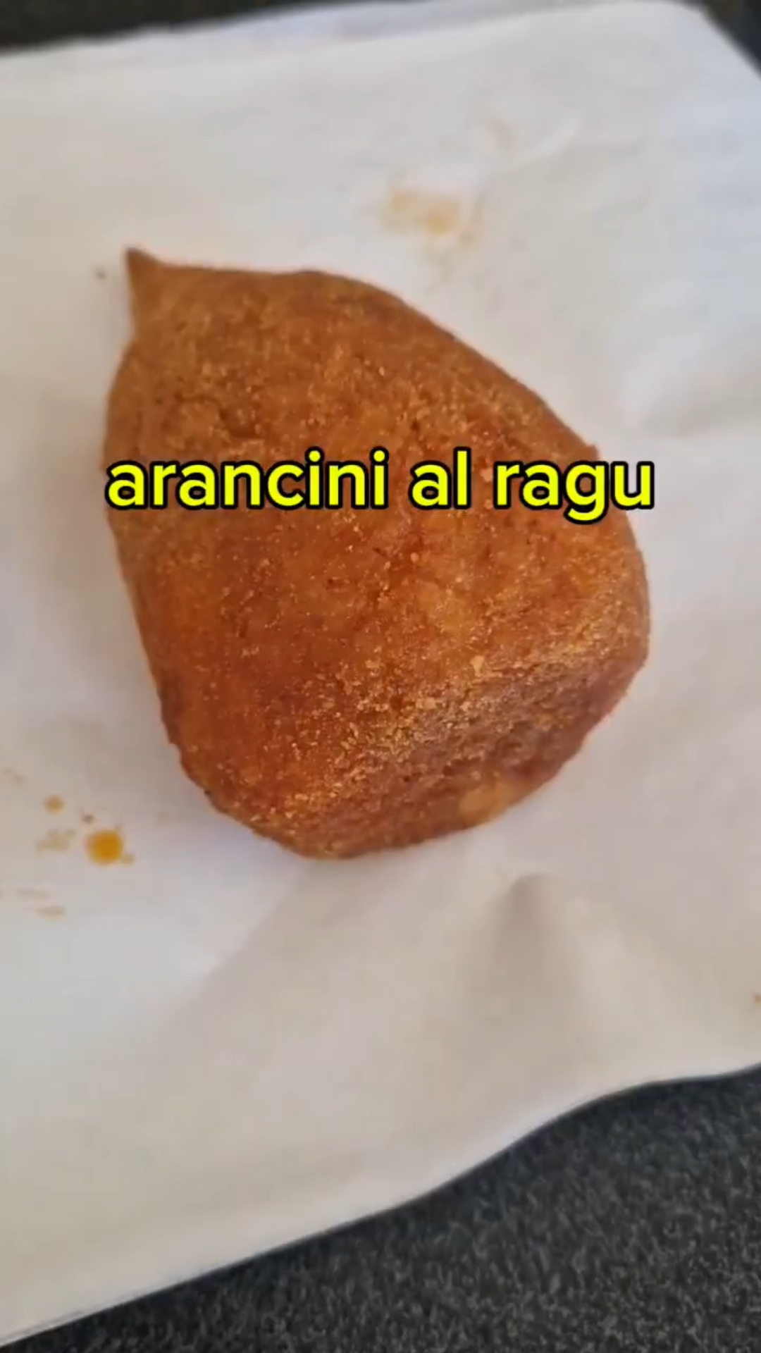 The king of Sicilian street food arancino in Sicily
