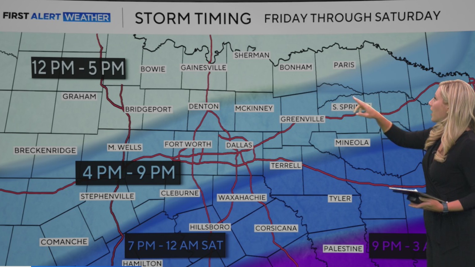 Arctic blast, wintry mix expected to grip North Texas beginning Friday