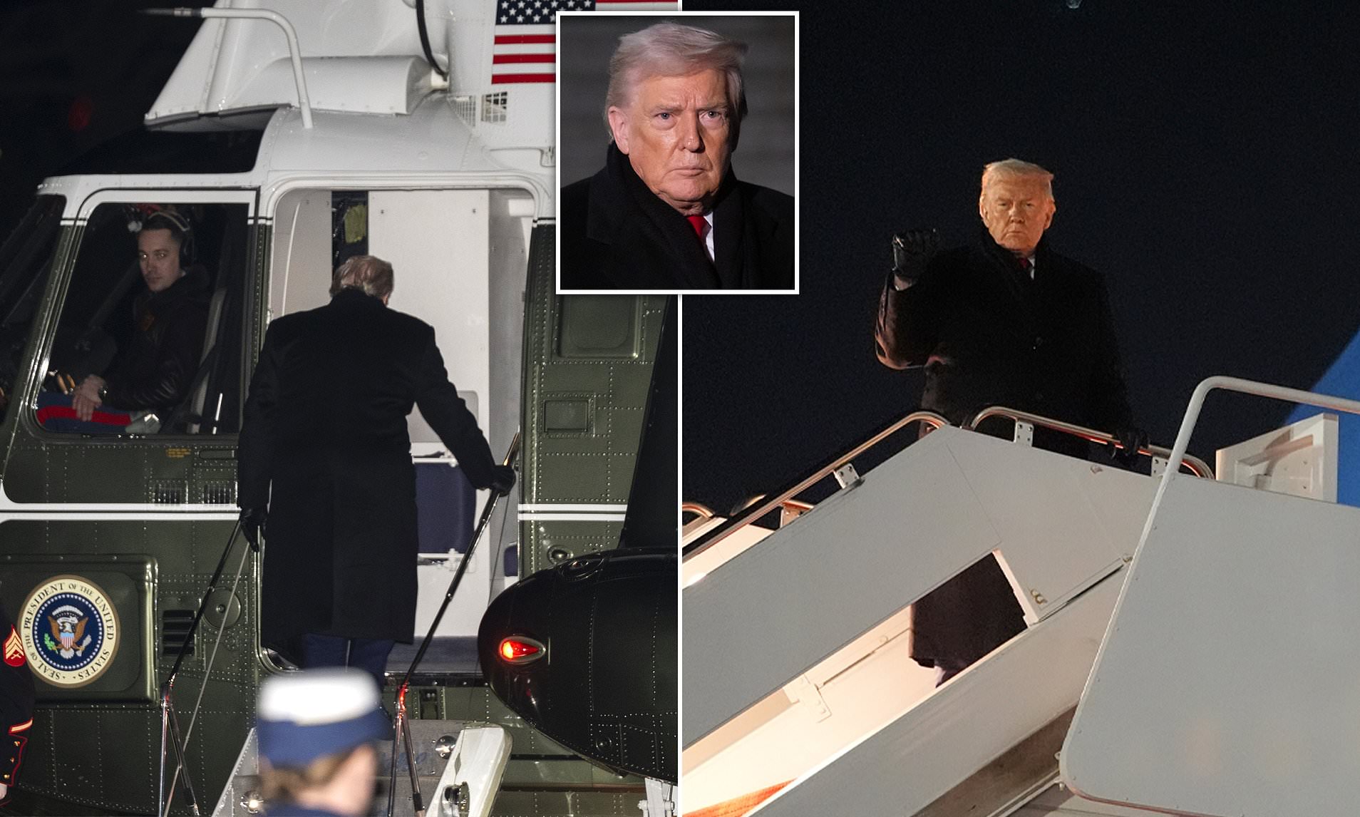 Air Force One makes sharp U-turn as Trump heads back to Maryland less ...