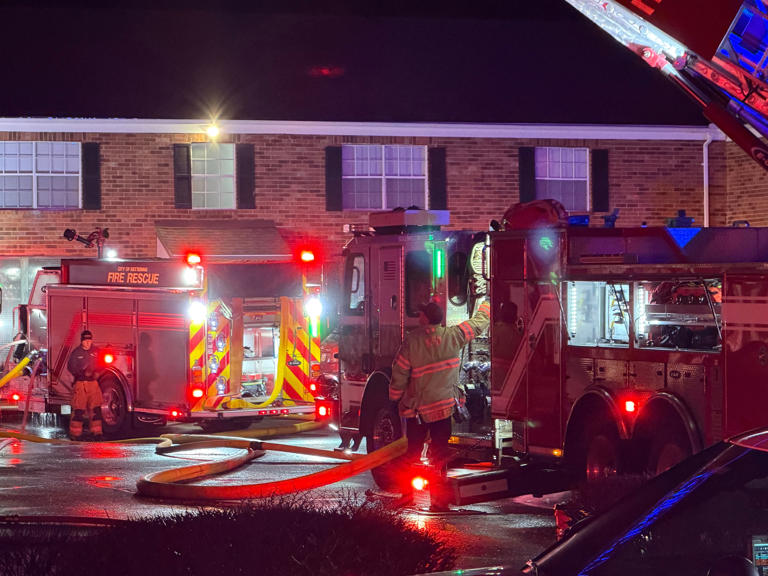 Dozens displaced after suspected kitchen fire spreads through apartment ...