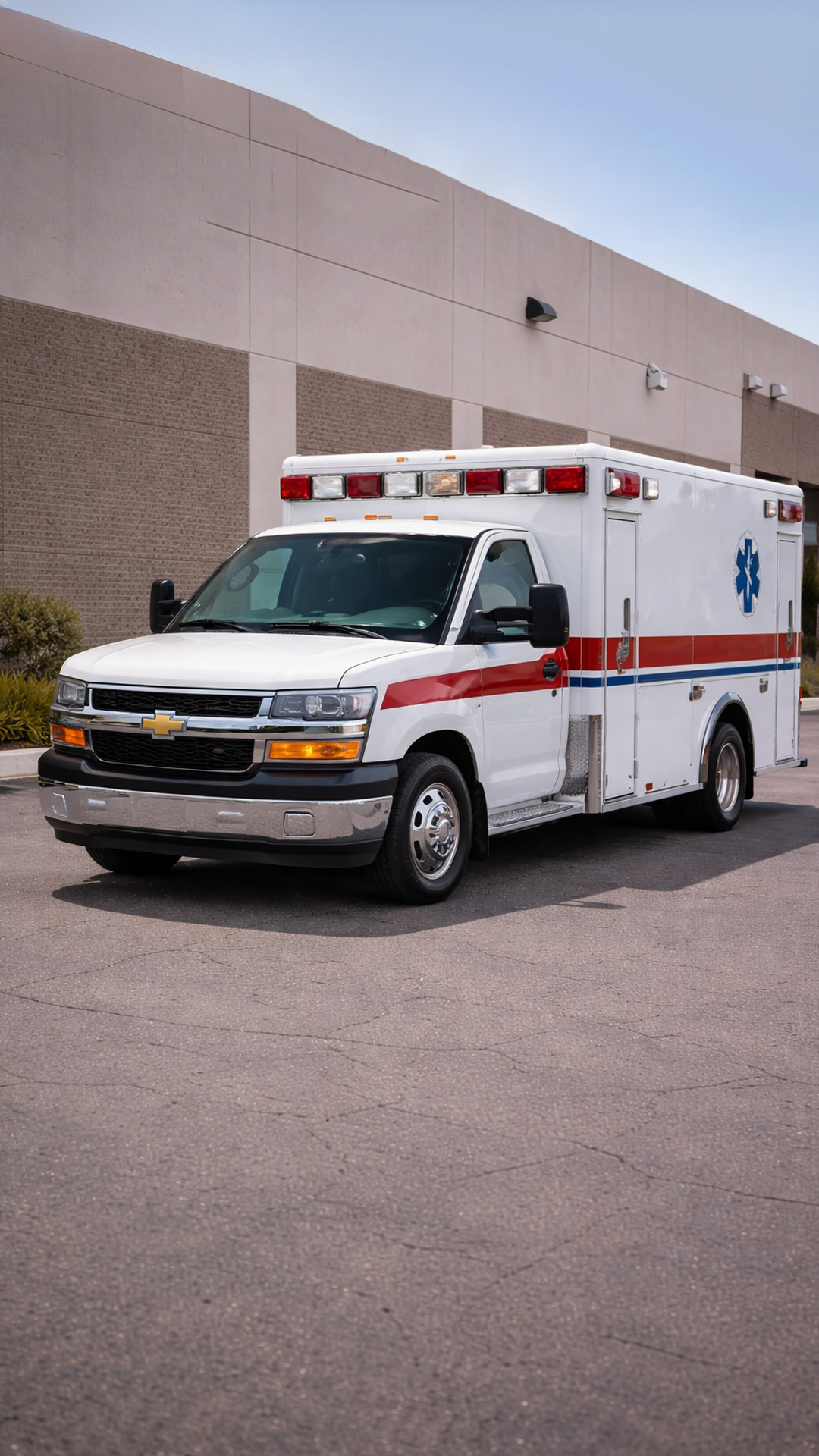 Driving a Chevy 3500 ambulance