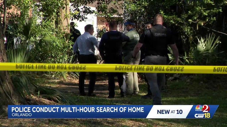 Police, specialized forensics unit conduct multi-hour search at Orlando ...