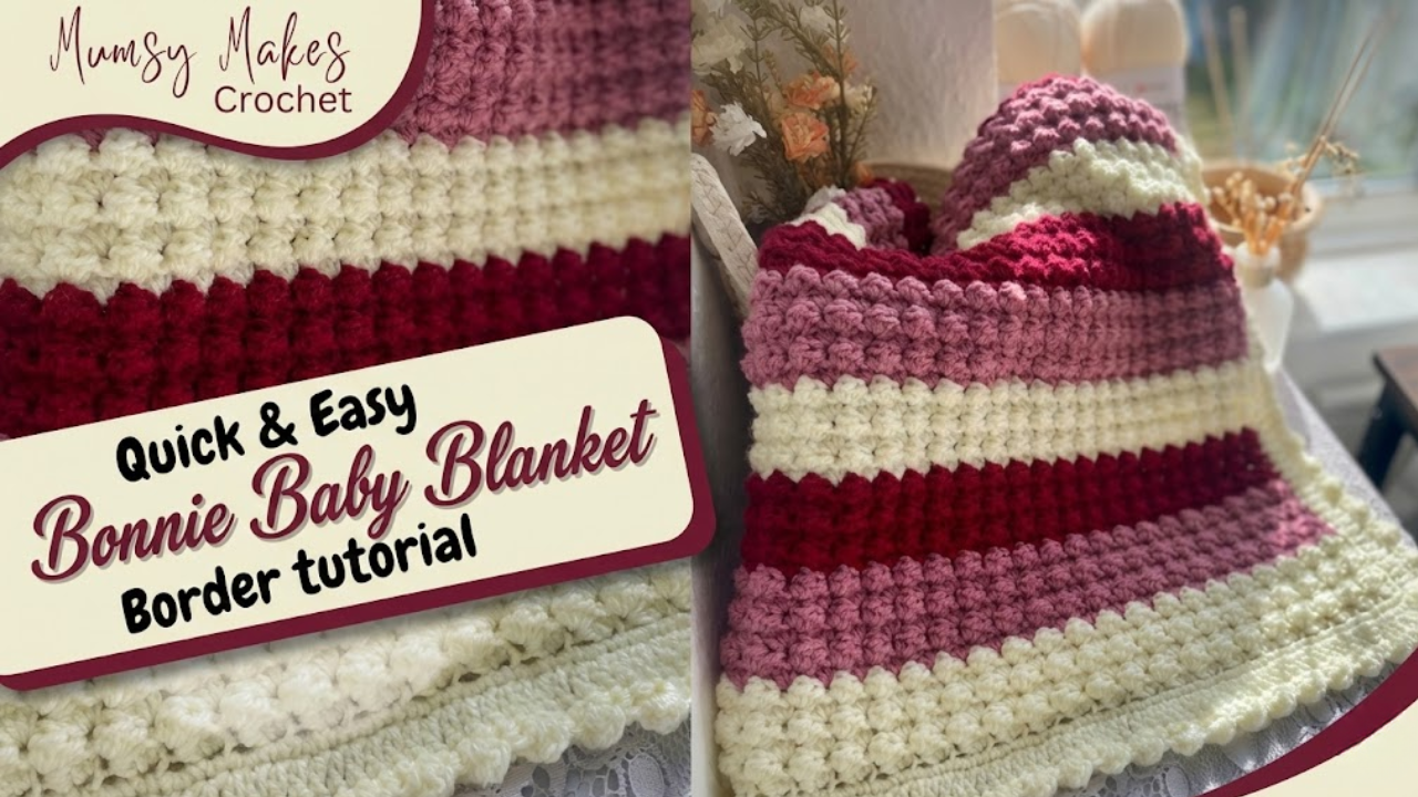 Perfect your baby blanket border technique with clean and polished edges