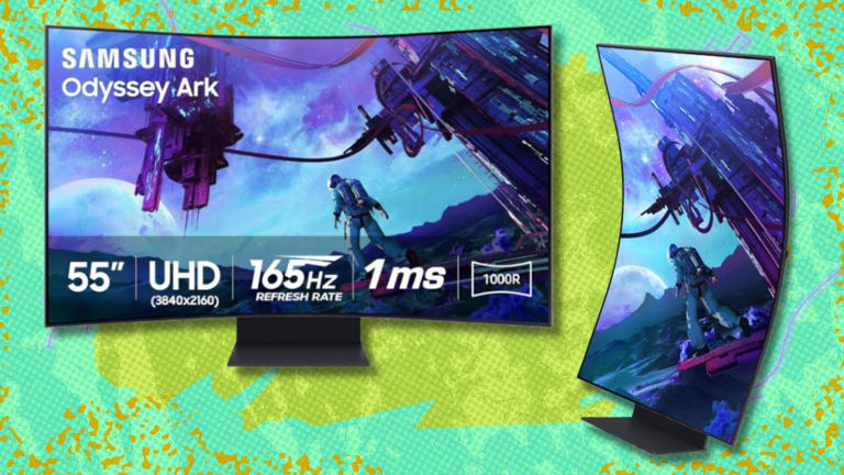 The giant 55-inch Samsung Odyssey Ark curved gaming monitor is on sale ...