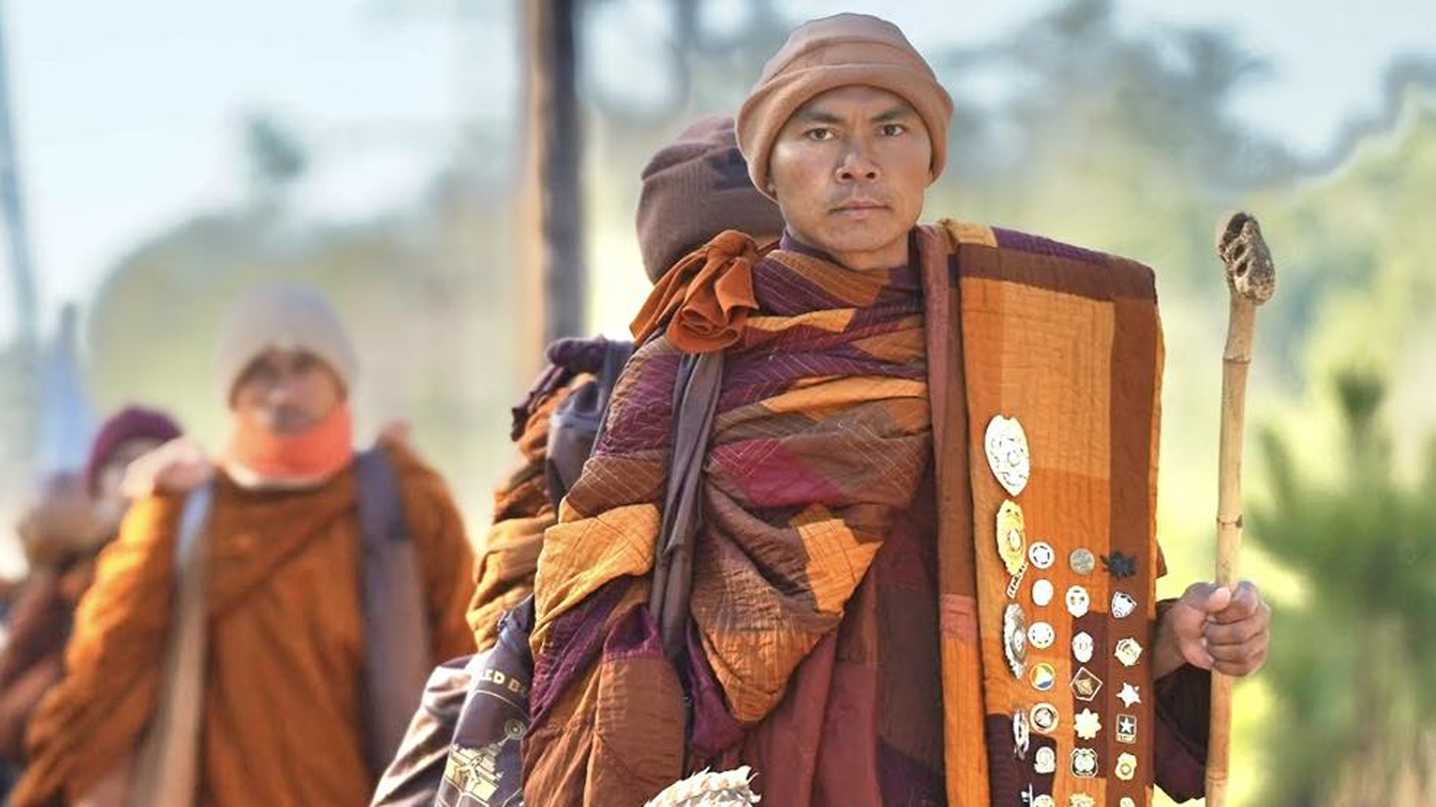 How the monks are handling the cold weather