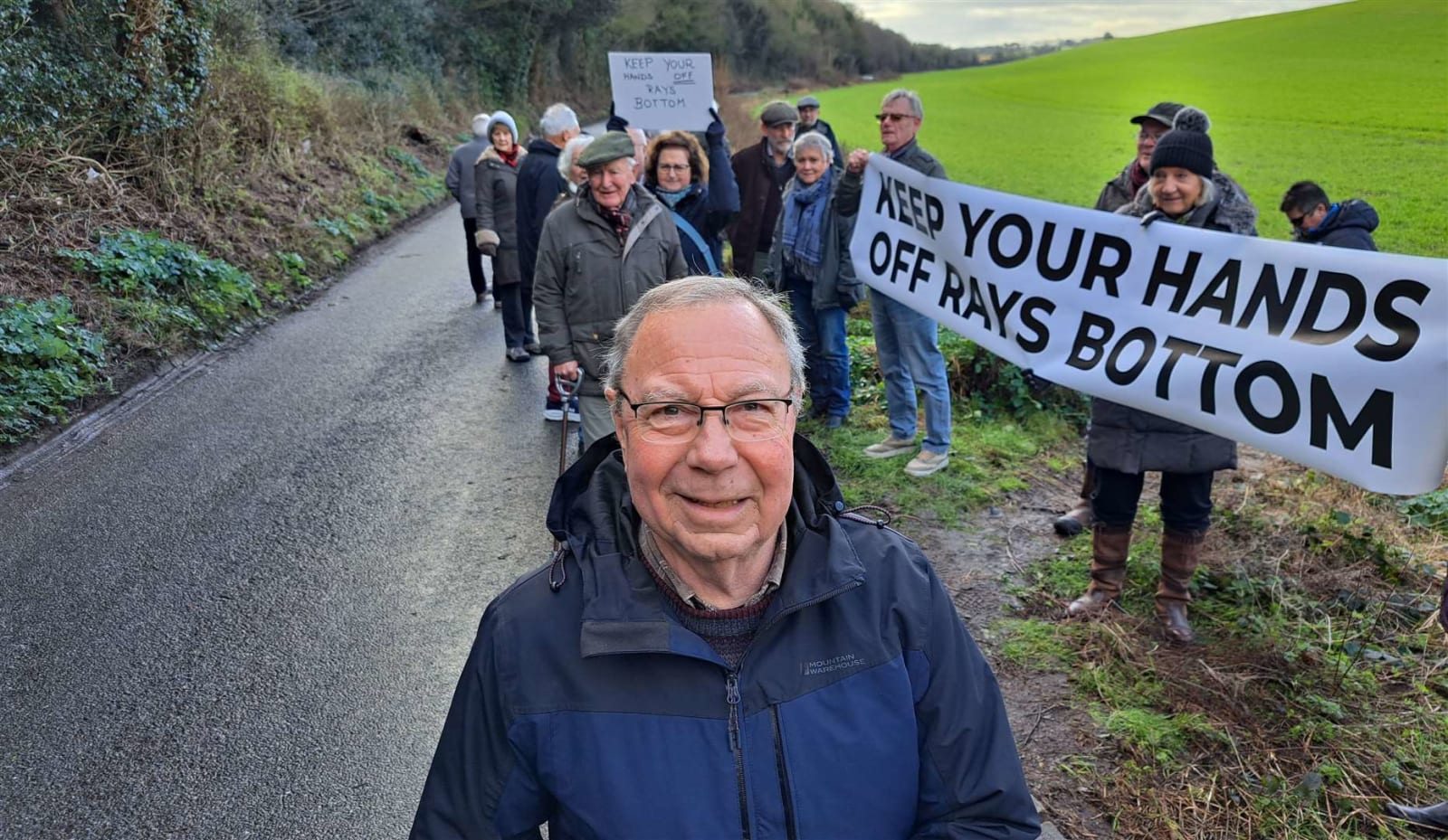 ‘Keep your hands off Rays Bottom!’ protest over housing estate plans on ...