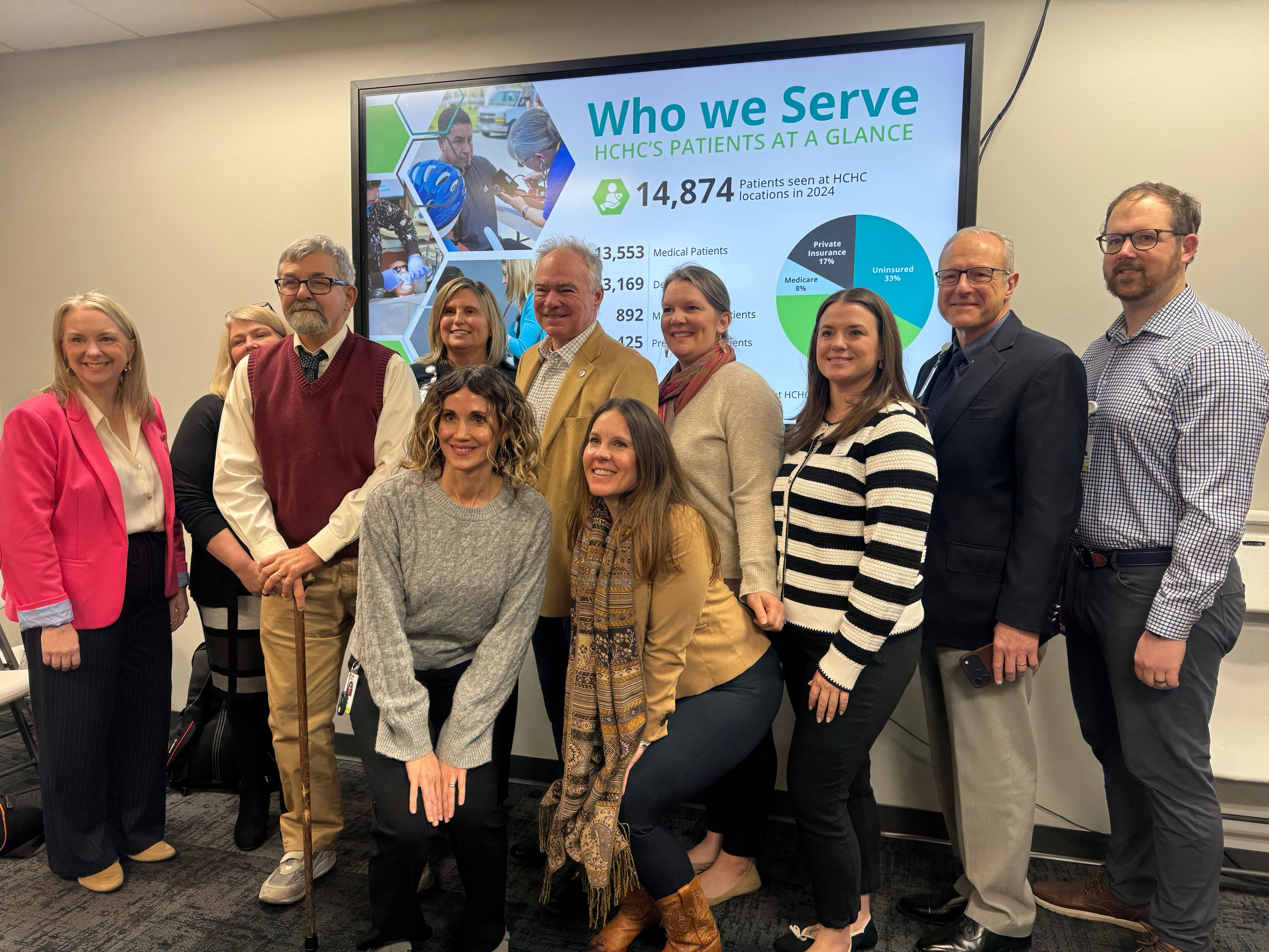 Sen. Kaine visits Harrisonburg clinic to discuss rural health care