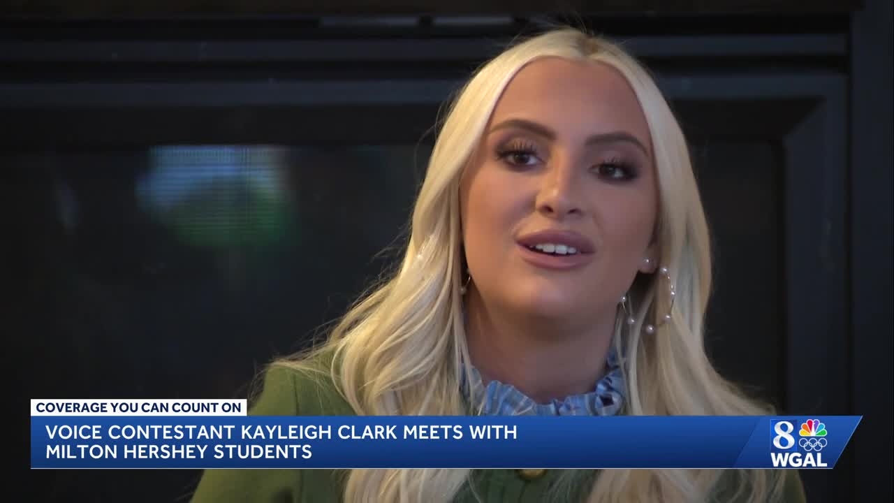 'The Voice' contestant Kayleigh Clark visits with students at Milton ...