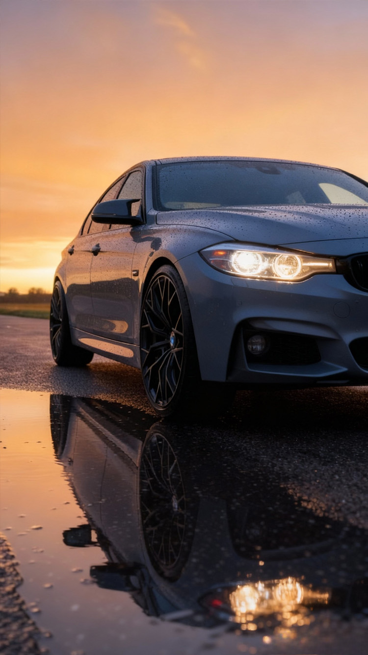 Just vibes and a BMW in the sun