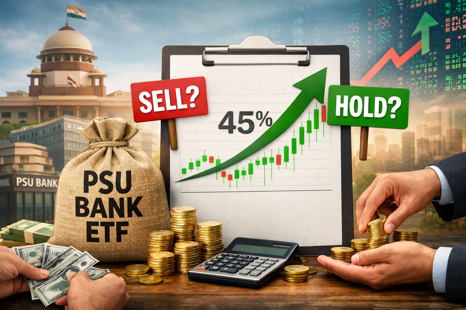 PSU bank ETFs gain up to 45% since last budget. Is it time to book ...
