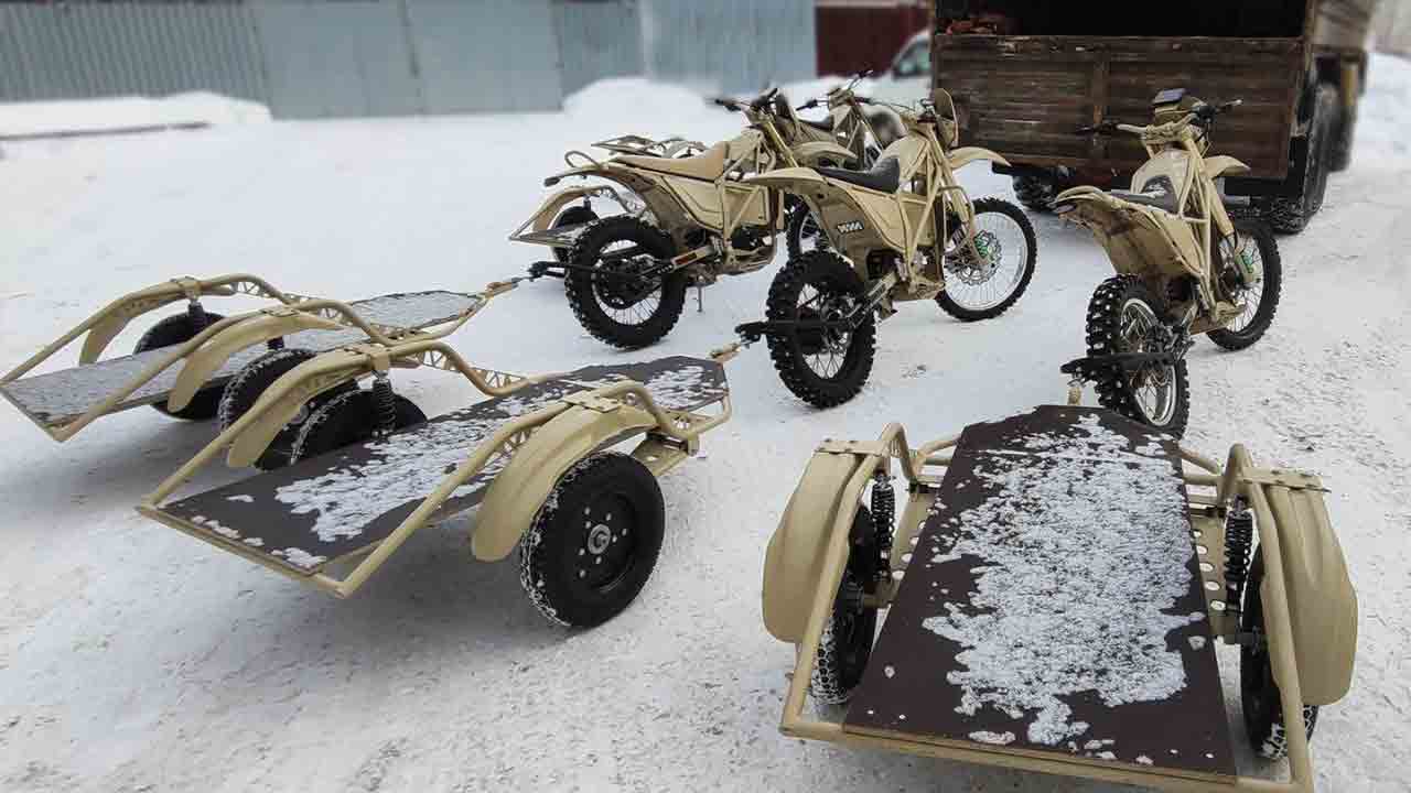 Kalashnikov delivers electric motorcycles and scooters with trailers to ...