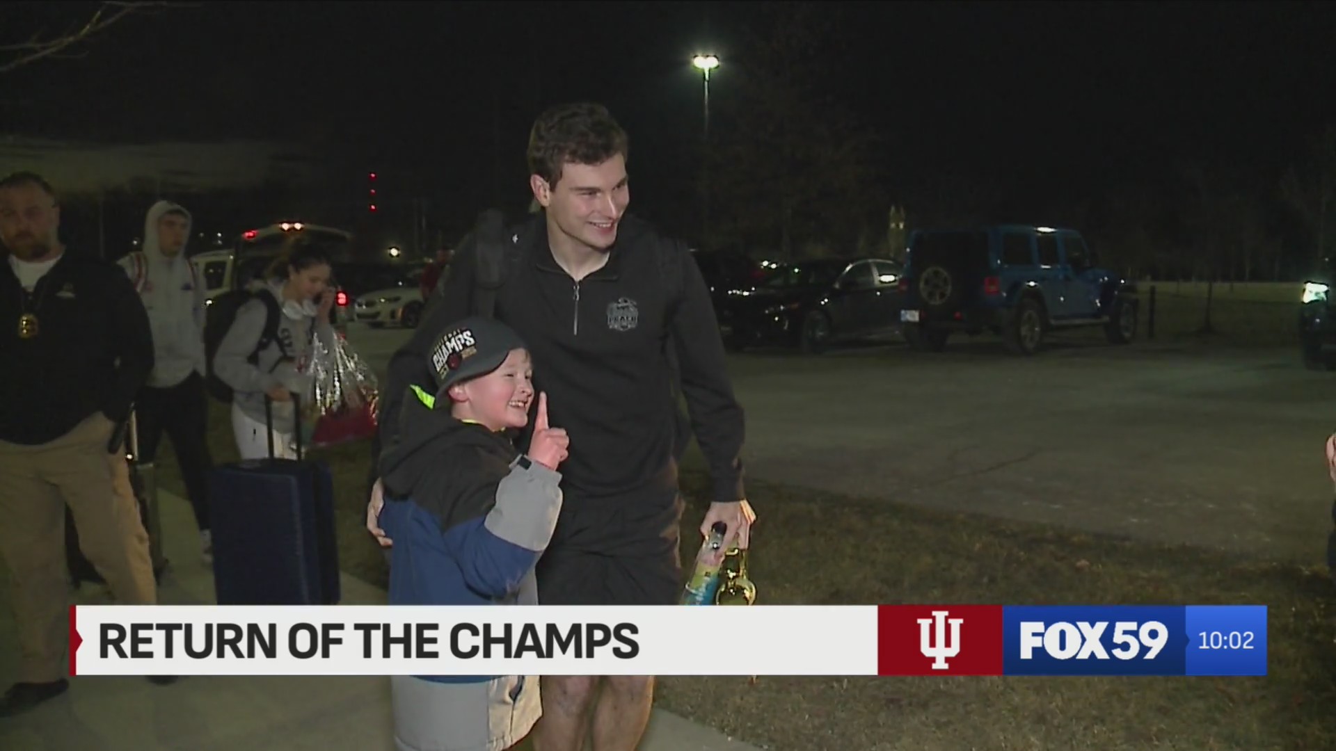 Indiana football team returns to Bloomington