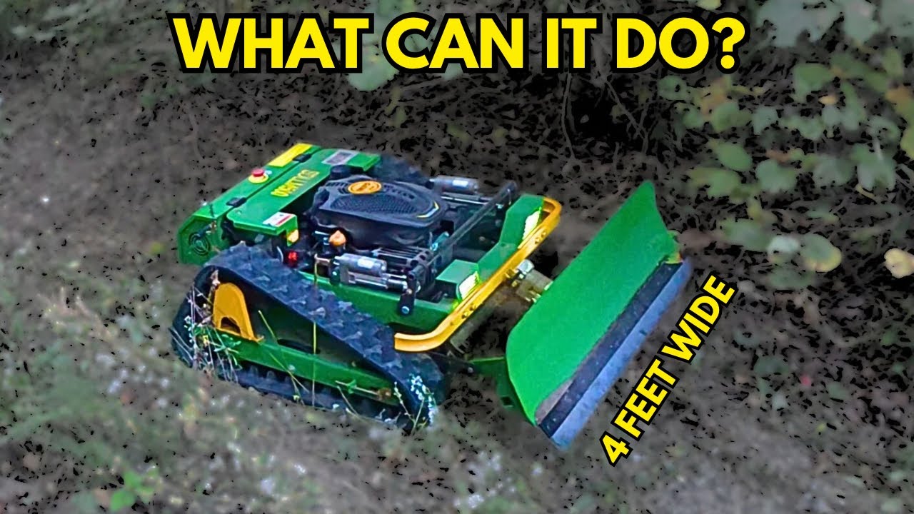 This remote lawn mower is a beast on any terrain
