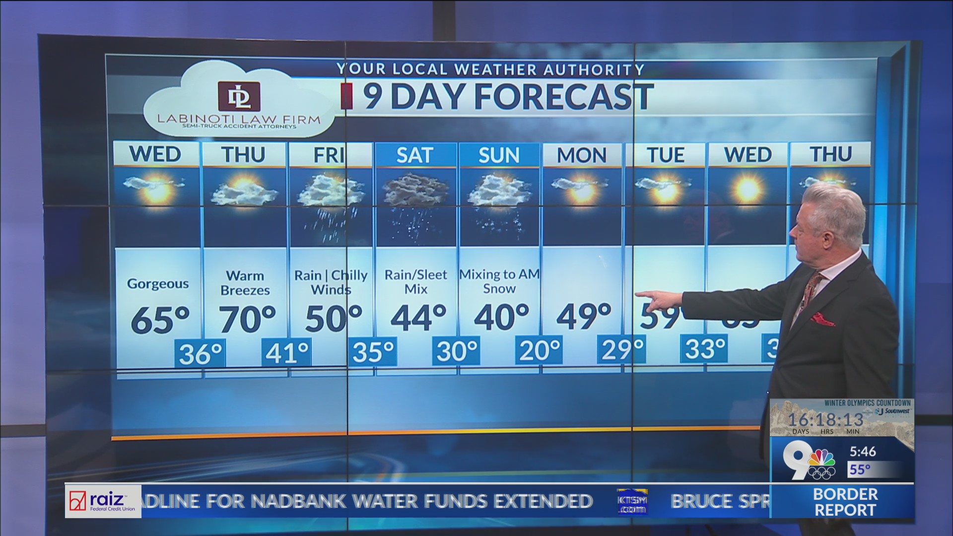 Gorgeous weather to turn into winter conditions