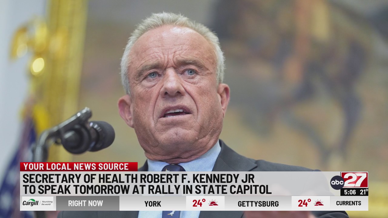 Health Secretary Robert F Kennedy Jr. visiting Harrisburg