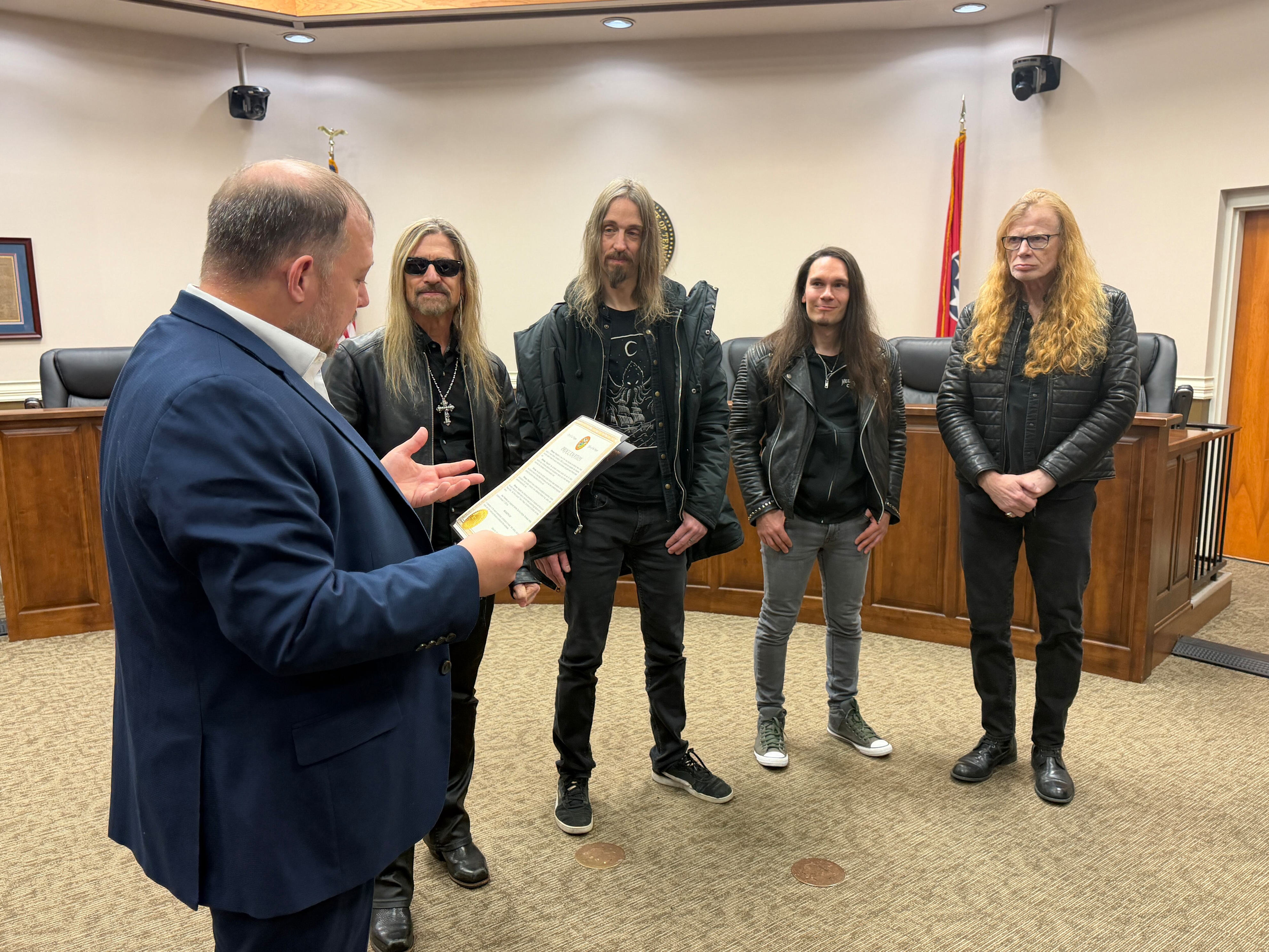 'Megadeth Day.' Middle TN city honors heavy metal band in January