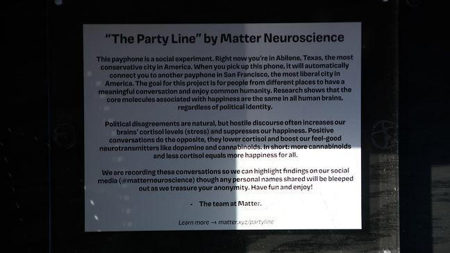 Unique payphone experiment links Abilene and San Francisco, promotes ...