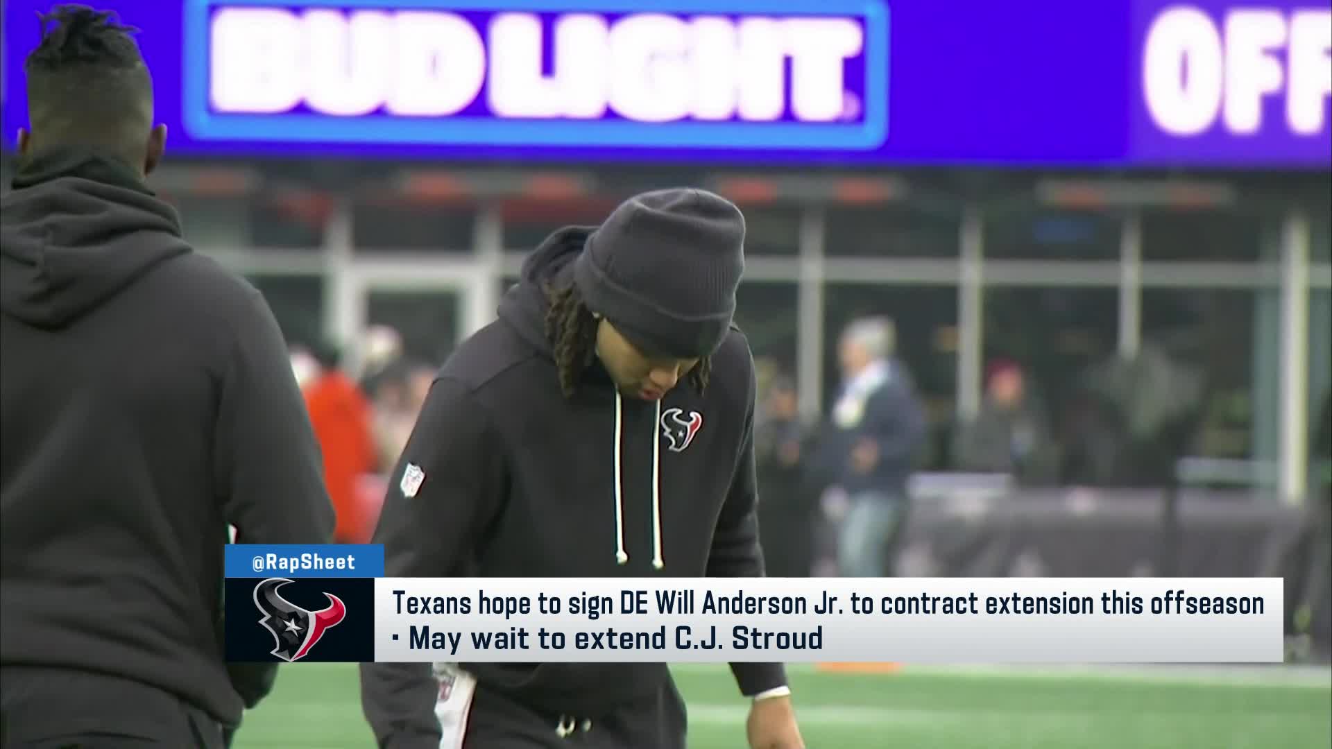 Texans hope to sign Will Anderson Jr. to contract extension, may wait ...
