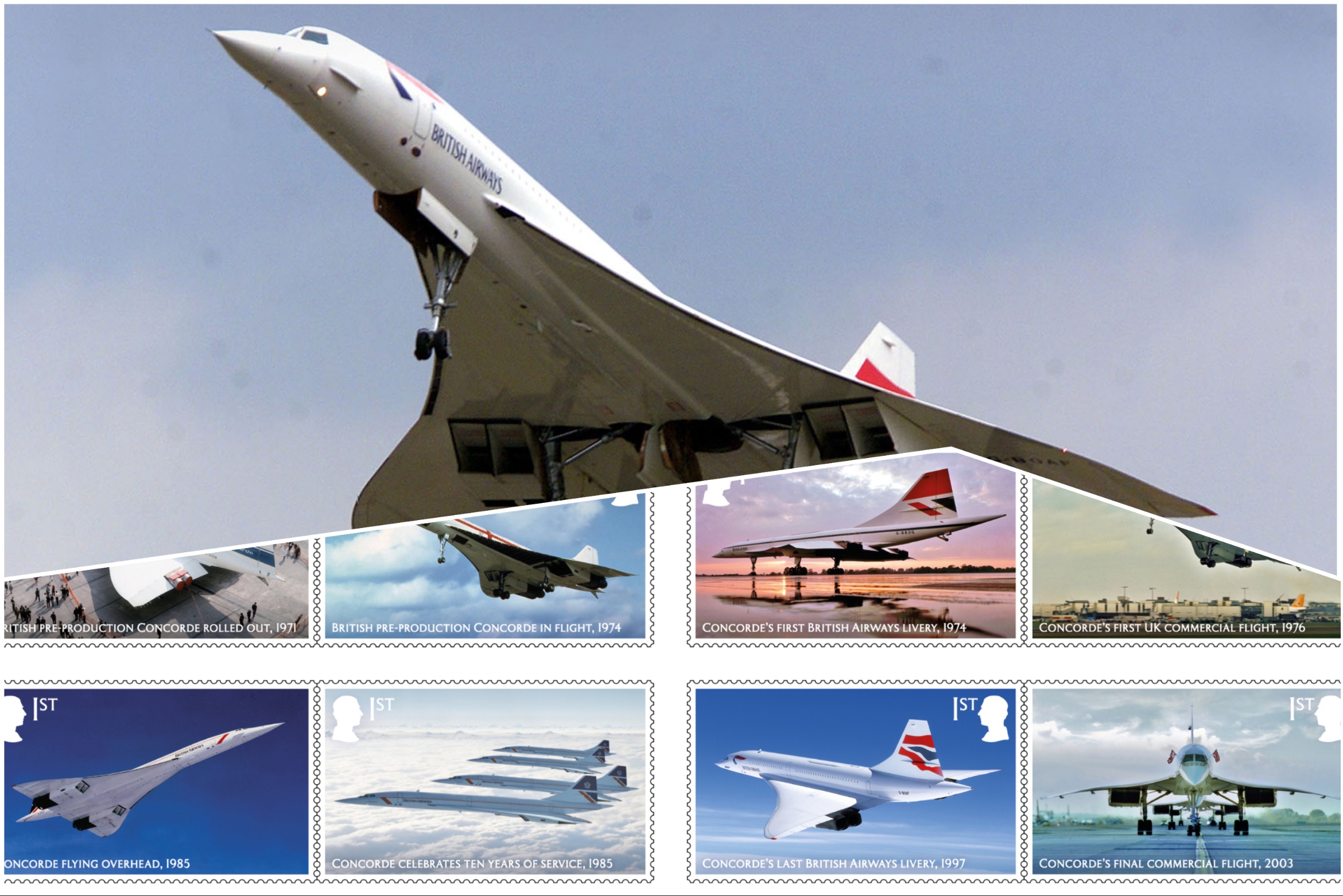 Concorde: Supersonic plane marked by Royal Mail’s new 50th anniversary ...