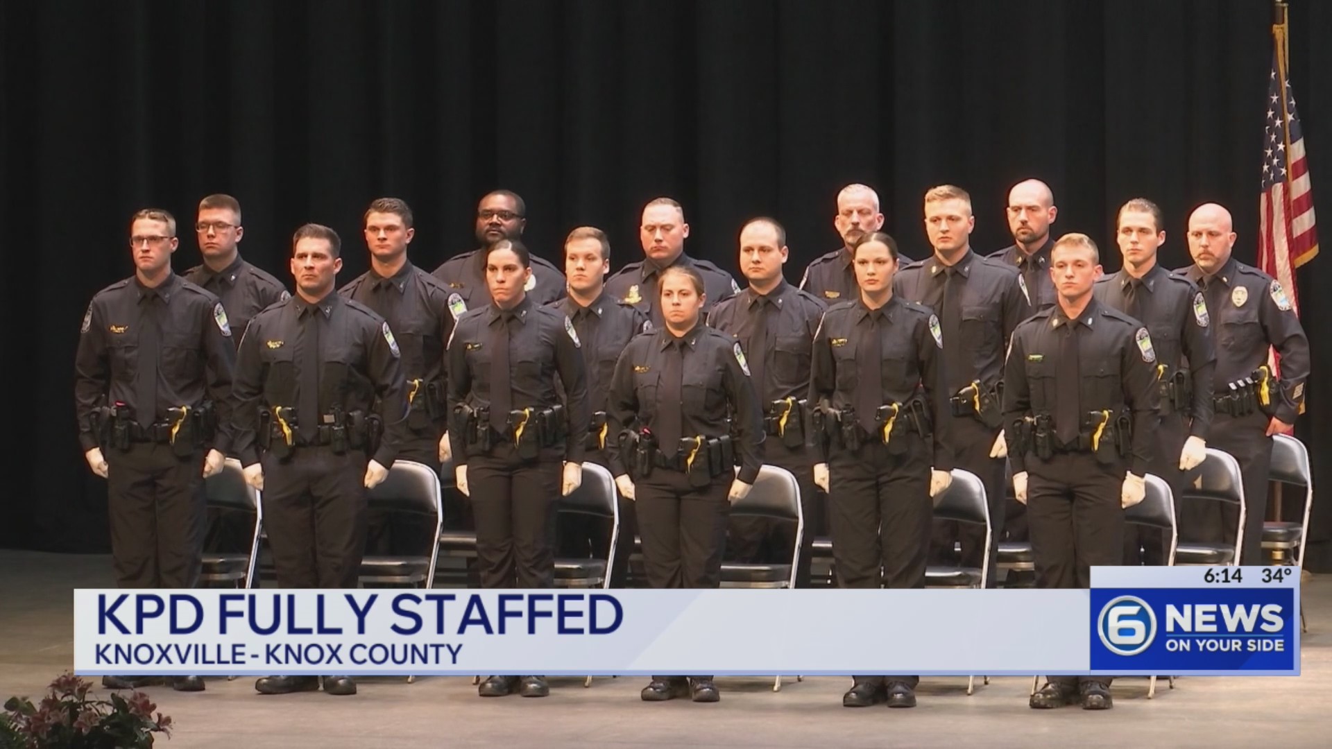 Knoxville Police Department fully staffed for first time since 2014